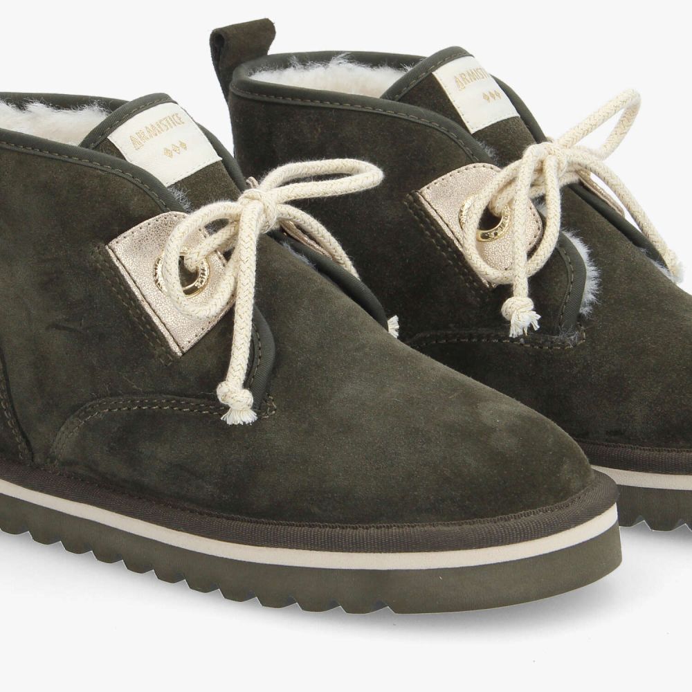 Women's boots - BOULD BOOTS W - DARK GREEN